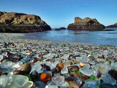 Sparkling Glass Beach of California