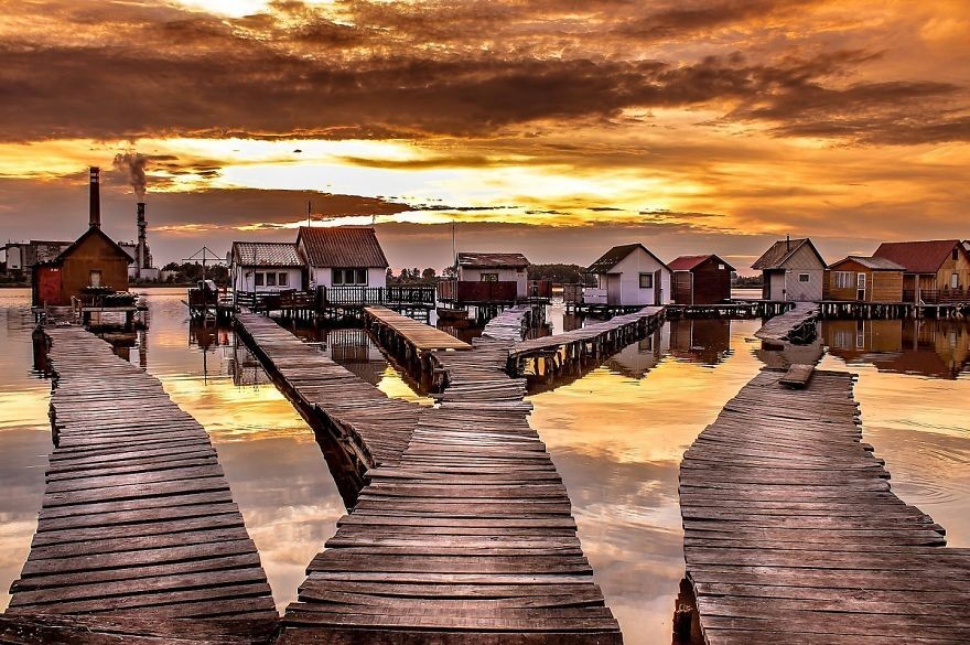 The Floating Village of Hungary