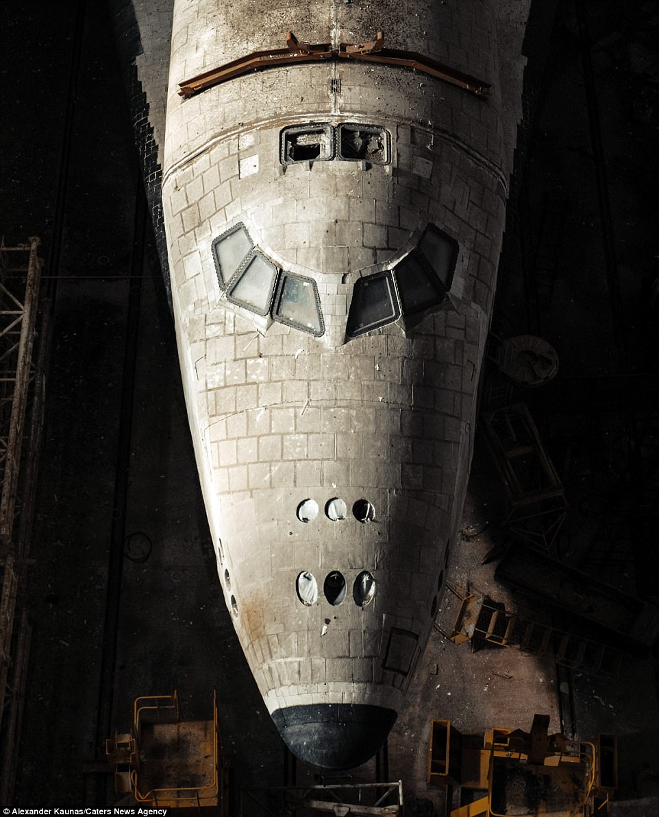 Soviet-era Shuttles Left to Rust in an Abandoned Deseret of Kazakhstan