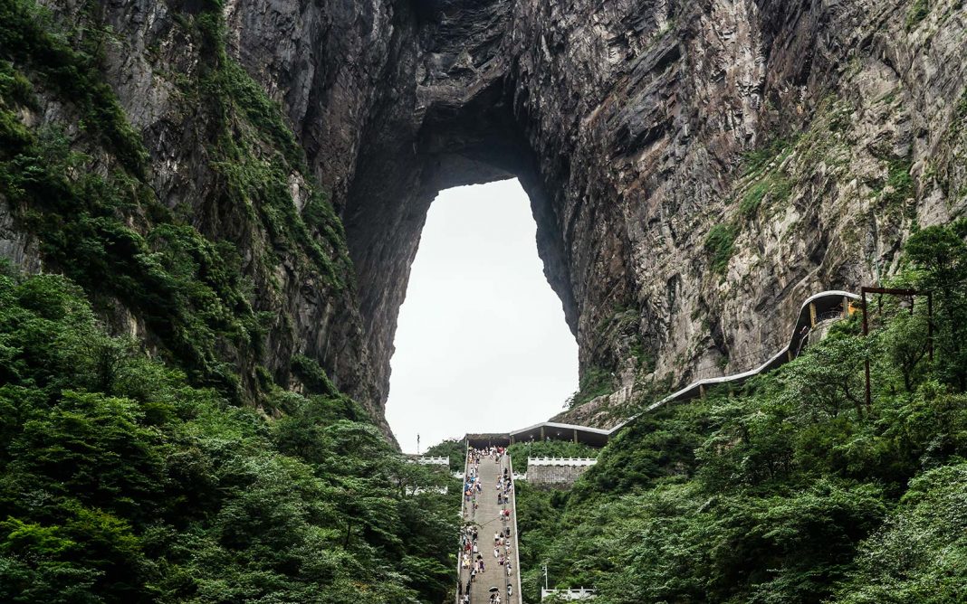 Stairs Of China Heaven Gate Tianmen Shan